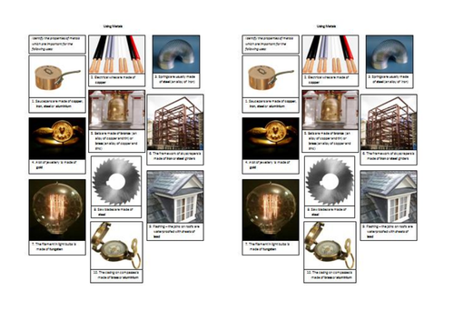 Exploring Science 8G – Metals and their Uses | Teaching Resources