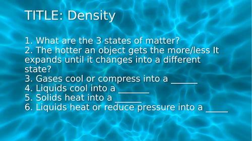 Exploring Science 8I – Fluids | Teaching Resources