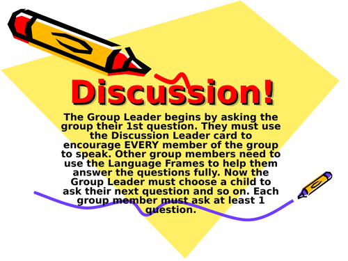 Guided Reading Discussion Cards | Teaching Resources