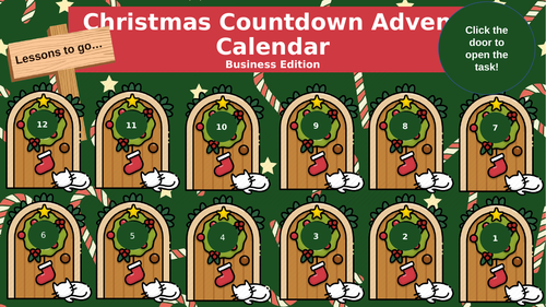 Business Christmas Activities - 12 lesson countdown | Teaching Resources