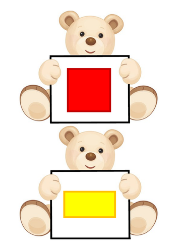 Bears with 2D shape | Teaching Resources