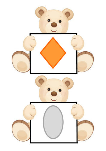 Bears with 2D shape | Teaching Resources