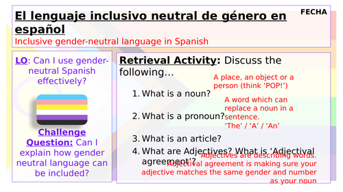 Gender-Neutral Language in Spanish - A Brief Guide! | Teaching Resources