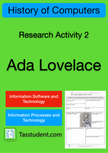 History of Computers - Ada Lovelace | Teaching Resources