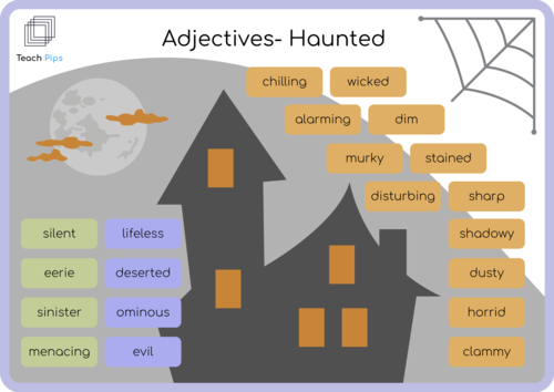 Haunted Adjectives Activity Pack | Teaching Resources