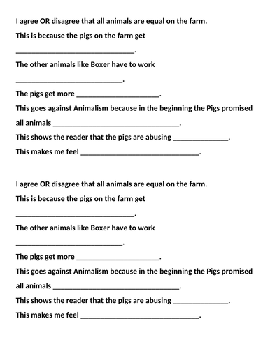 Animal Farm KS3 SEN | Teaching Resources