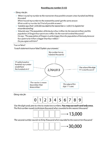 NCETM Composition and calculation: Numbers up to 10 million (Topic 1.30 ...