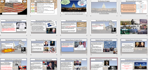 Congress- The Structure and Powers of Congress | Teaching Resources