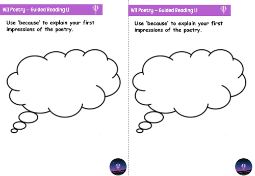 KS2 World War II Poetry Guided Reading Unit | Teaching Resources
