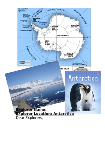 Year 2 Explorer Booklet with Activities Antarctica | Teaching Resources