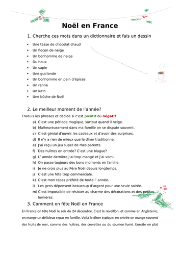 Noel et Nouvel An bundle | Teaching Resources
