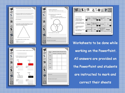 Light - Dispersion and Colour Filters - Distance Learning and ...