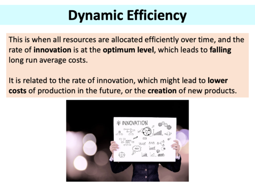 Efficiency - A level Economics | Teaching Resources