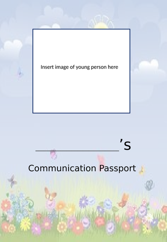 Communication Passport Templates | Teaching Resources