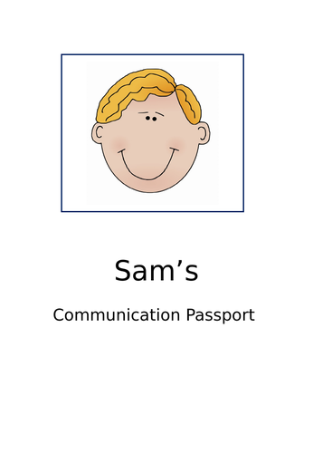 Communication Passport Templates | Teaching Resources