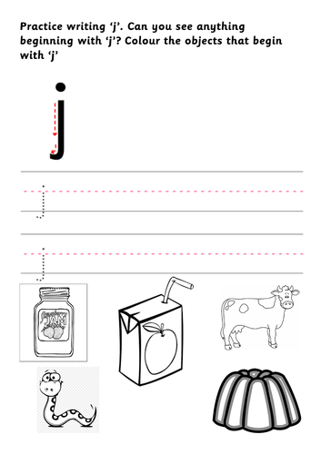 Initial sound 'j' | Teaching Resources