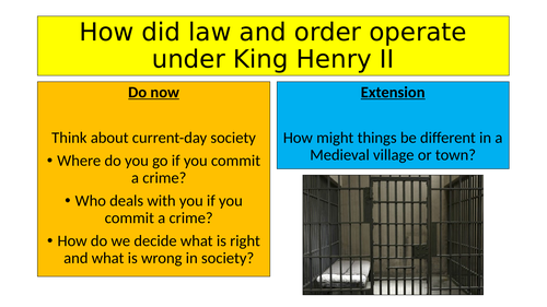 Henry II and the problem of law and order | Teaching Resources