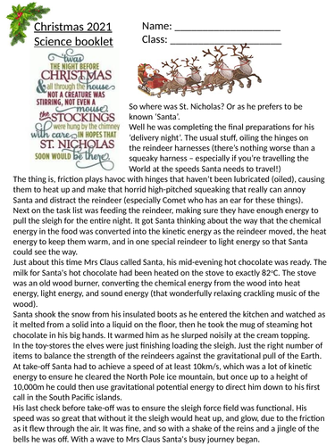 Christmas Science activity booklet | Teaching Resources