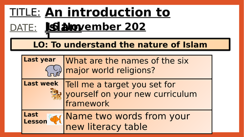 Year 8 Islam: Full Topic | Teaching Resources
