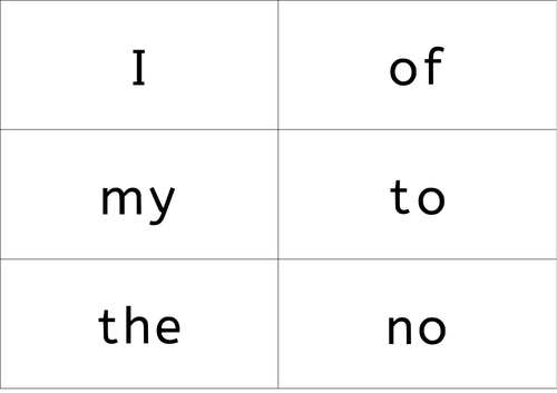 Red words flash cards | Teaching Resources