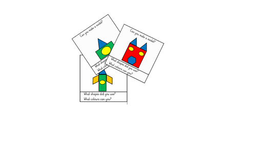 2D Shape model cards | Teaching Resources