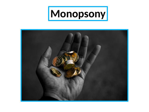 Monopsony - A level Economics | Teaching Resources