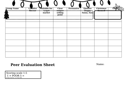 Fun Business Christmas Advert Activity - Marketing | Teaching Resources