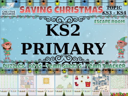 Primary Christmas KS2 Escape room | Teaching Resources