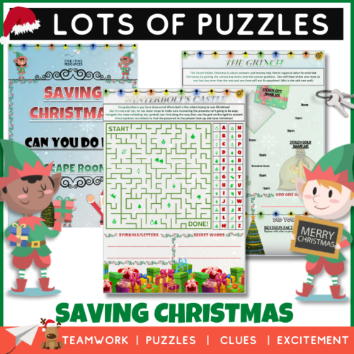 Primary Christmas KS2 Escape room | Teaching Resources