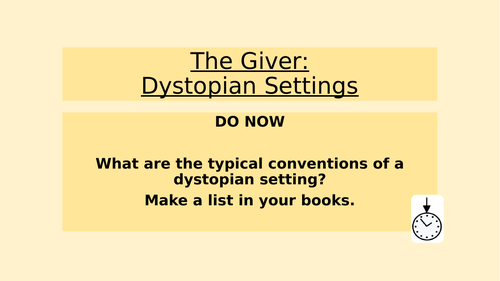 Dystopian Fiction | Teaching Resources