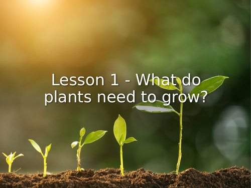 KS3 Science | 3.9.4 Photosynthesis - Lesson 1 What do plants need to ...