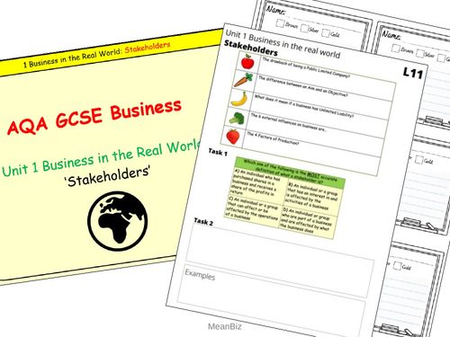 GCSE AQA Business Stakeholders - Complete lesson pack | Teaching Resources