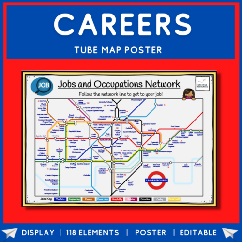Careers and Jobs Tube Map Journey | Teaching Resources