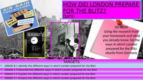 WARFARE THROUGH TIME: LONDON AND THE SECOND WORLD WAR UNIT 5 BUNDLE ...