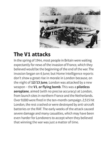 WARFARE THROUGH TIME: LONDON AND THE SECOND WORLD WAR UNIT 5 BUNDLE ...