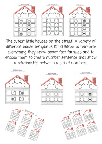 Fact Family Houses | Teaching Resources