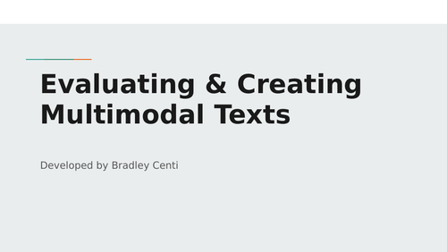 Analyzing and Creating Multimodal Texts | Teaching Resources Analyzing and Creating Multimodal Texts | Teaching Resources