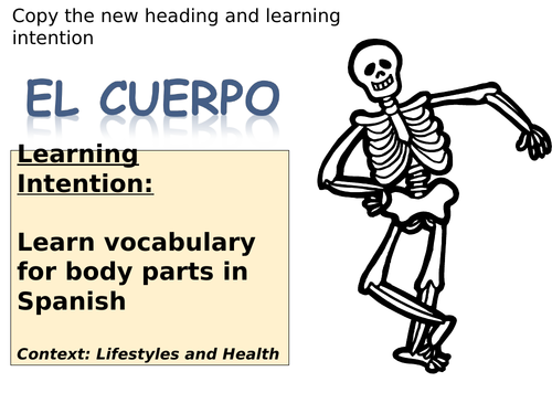 El Cuerpo - Spanish Body Parts | Teaching Resources