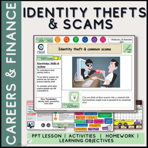Identity Theft Careers Lesson | Teaching Resources