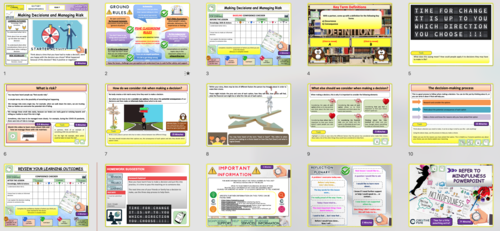 Making Decisions & Managing Risk Careers Lesson | Teaching Resources