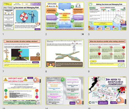 Making Decisions & Managing Risk Careers Lesson | Teaching Resources