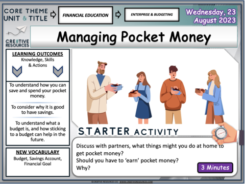Managing Pocket Money Careers Lesson | Teaching Resources