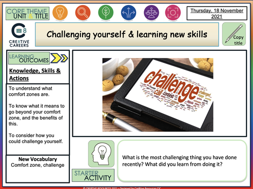 Challenging Yourself PSHE and Self Esteem | Teaching Resources