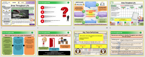 Grow Throughout Life - CDI Careers Lesson | Teaching Resources