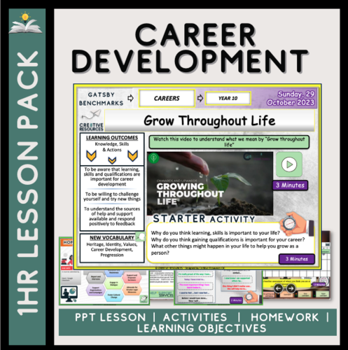 Grow Throughout Life - CDI Careers Lesson | Teaching Resources