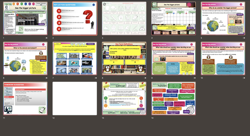 Careers Lesson - Seeing the Bigger Picture | Teaching Resources