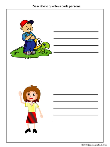 La Ropa - Spanish Clothing Activities | Teaching Resources