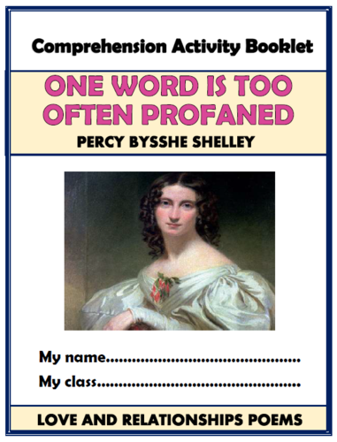 Percy Bysshe Shelley Comprehension Activity Booklets Bundle! | Teaching ... Percy Bysshe Shelley Comprehension Activity Booklets Bundle! | Teaching ...