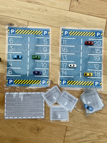 Little Car Park Number Set | Teaching Resources