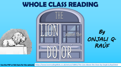 The Lion Above the Door - Whole Class Reading Session! | Teaching Resources